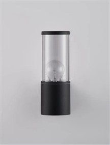 NV 9060181 Venkovní nástěnné svítidlo ZOSIA tmavě šedý hliník a čirý akryl E27 1x12W 220-240V bez žárovky IP65 - NOVA LUCE
