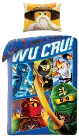 HALANTEX Povlečení Lego Ninjago Wu Cru Bavlna, 140/200, 70/90 cm