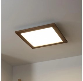 Brilagi -LED Stropní svítidlo SLIMFRAME WOOD LED/36W/230V 49,5x49,5 cm tm. hnědá