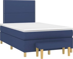 Box spring postel s matrací černá 120x190 cm textil 3270403