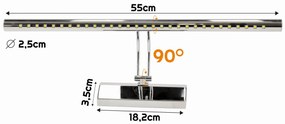 BERGE LED svítidlo koupelnové - 70cm - 9W - neutrální bílá