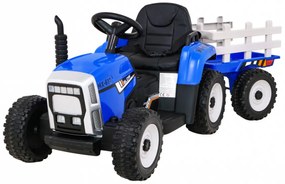 HračkyZaDobréKačky Elektrický traktor s přívěsem, 2.4GHz modrý