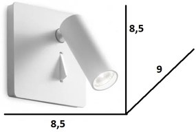 Ideal Lux Nástěnné svítidlo LED Lite AP Barva: Nikl