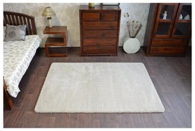 Luxusní kusový koberec Shaggy Azra krémový 60x100cm