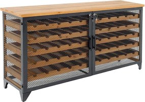 Designová vitrína na víno Winebar 127 cm jedle