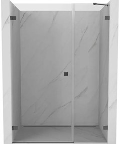 Mexen Lunar-B sprchové dveře otočné levé 120 cm, transparentní, gun metal - 832S-120-050-95-00-L