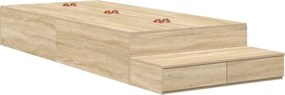 Rám postele s úložným prostorem se zásuvkou Sonoma dub 100 cm 3335615