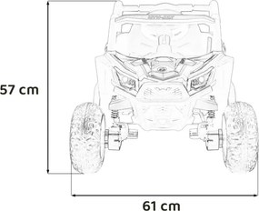 Elektrické autíčko Buggy Madman UTV-MX černé