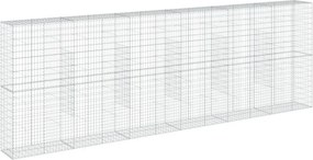 Gabionový koš s víkem 600 x 50 x 200 cm pozinkované železo 3295171