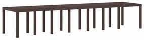 Zahradní stůl Hnědá 400 x 100 x 73 cm polyratan 3378529