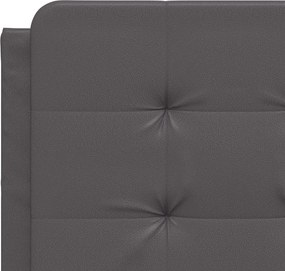 Rám postele bez matrace Zadar šedá 120 x 200 cm umělá kůže 3208855