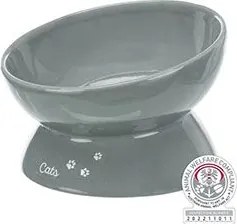Trixie GmbH a Co.KG Miska keramická ergonomická XXL zvýš.0,35l 17cm šedáTR