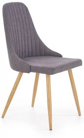 Jídelní židle LIMA - kov, látka, více barev Světle šedá