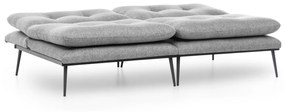 Atelier del Sofa 3-místná pohovka Martin Sofabed - Grey GR110, Šedá