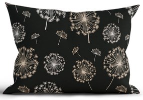 MK Lůžkoviny Bavlněný povlak na polštář Renforcé 40 x 60 cm - Pampelišky černé