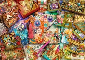 Trefl - Puzzle - Premium Plus Tea Time: Scrapbooking / 1000 dílků / 68