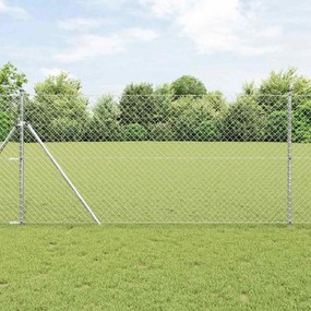 Oplocení na řetězcích se upevňuje na zem 10 x 1,4 m Stříbrná 3351127