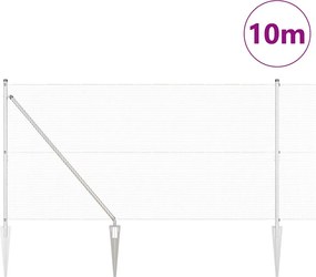 Svařované drátěné ploty s hroty 10 x 1,4 m Pozinkovaná ocel 3351935