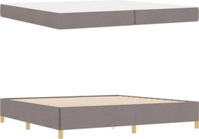 Rám postele Taupe 200 x 200 cm textil 3398966