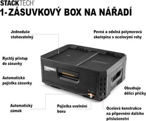Toughbuilt | StackTech® - box na nářadí s 1zásuvkou