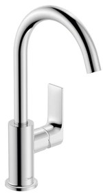 Hansgrohe Rebris E - Páková umyvadlová baterie 210 s otočným výtokem a odtokovou soupravou s táhlem, chrom 72576000