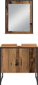 Sada koupelnového nábytku 3 ks Hnědá 33 x 33 x 102,5 cm 3334357