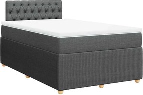 Box spring postel s matrací tmavě šedá 120x190 cm textil 3287403