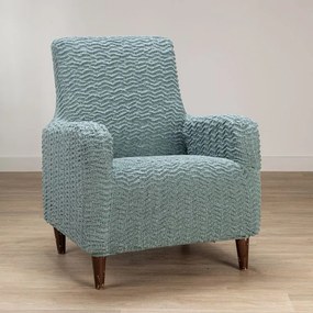 Bielastické potahy CRISTINA mátová křeslo (š. 60 - 110 cm)