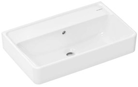 Hansgrohe Xanuia Q - Umyvadlo 60x37 cm, s přepadem, bez otvoru pro baterii, SmartClean, bílá 61125450