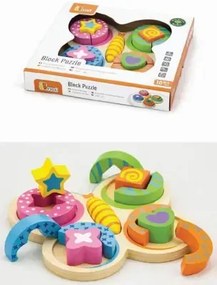 VIGA Dřevěné puzzle Motýlek / 13 dílků / od 2 let