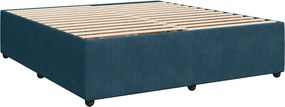Box spring postel s matrací modrá 180 x 200 cm samet 3287810