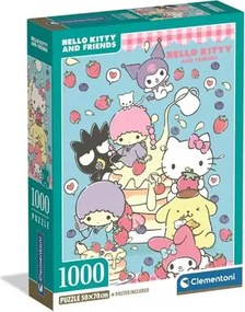 CLEMENTONI Puzzle Hello Kitty a přátelé / 1000 dílků / od 14 let