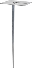 Stojací venkovní lampa černá s kouřovým stínítkem 30 cm - Dánsko