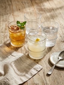 Sinsay - Sada sklenic s rýhováním 4 pack - clear