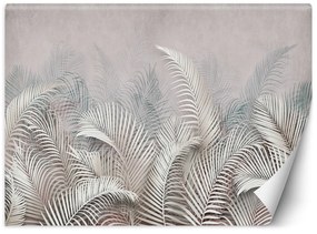 Gario Fototapeta Palmové listy šedé Materiál: Vliesová, Rozměry: 200 x 140 cm