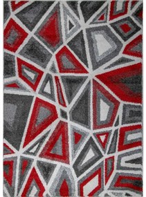 Vopi | Kusový koberec Walton 5797A bílo-červený - 140 x 200 cm