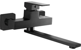 Laveo Kvadrato, kuchyňská baterie nástěnná h-120, černá, LAV-BLQ_780D