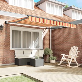 Stahovací markýza Žlutá a oranžová 350 x 250 x 165 cm 3330259