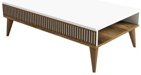 Konferenční stolek Mila White and Walnut