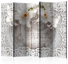 Paraván Lilies and Quilted Background Dekorhome