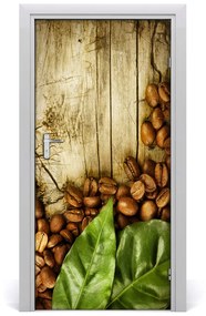 Fototapeta na dveře samolepící zrnka kávy 85x205 cm