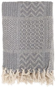 Šedá deka Bloomingville Throw, 130 x 160 cm