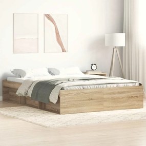 Rám postele dub sonoma 140 x 190 cm 3203903