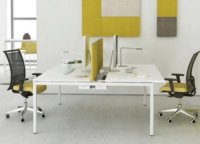NARBUTAS - Dvoumístný pracovní stůl NOVA U SLIDE 140x164 cm