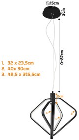 BERGE Stropní LED lampa 36W Jacksonville CCT