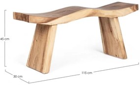 BIZZOTTO Designová lavička WELLE  115cm 0680509
