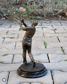 Bronzová socha soška - Golfista 2