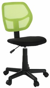 Tempo Kondela Otočná židle, zelená / černá, MESH