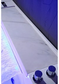 NIKIDO HydroMasážní vana MONTANA 180x100x71 s ohřívačem (bílá deska)