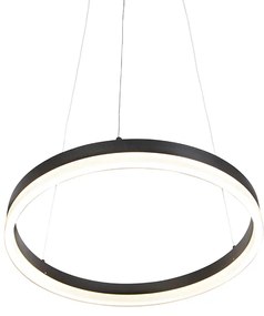 Designové závěsné svítidlo černé 40 cm vč. LED 3-stupňové stmívatelné - Anello